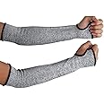 Amazon.com: Cut Resistant Sleeves 14-Inch Arm Protection Knit Sleeves ...