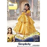 Amazon.com: Simplicity 8406, Disney Beauty and the Beast Princess Belle ...