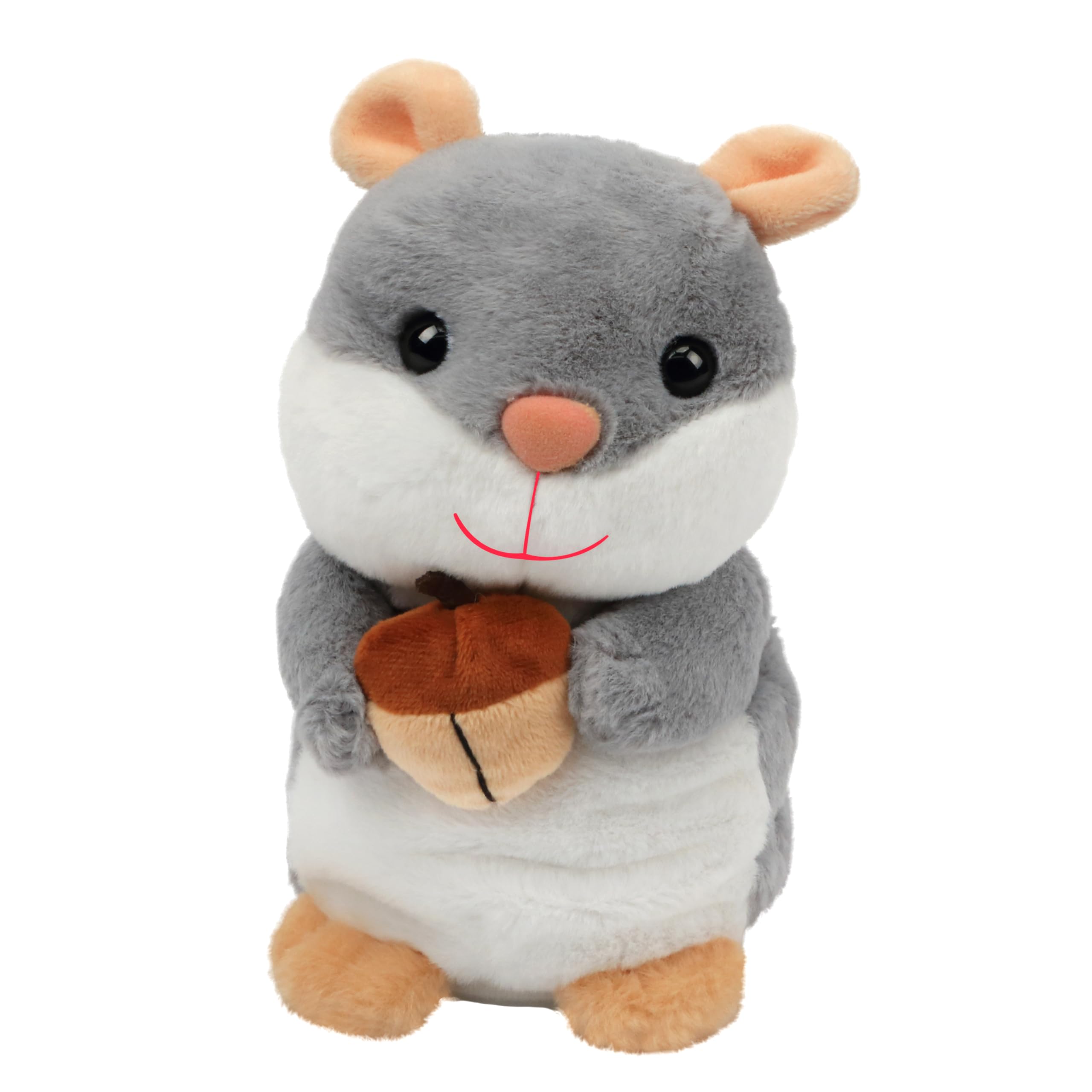 Hopearl Talking Hamster Repeats What You Say Mouse with Pine Nodding ...