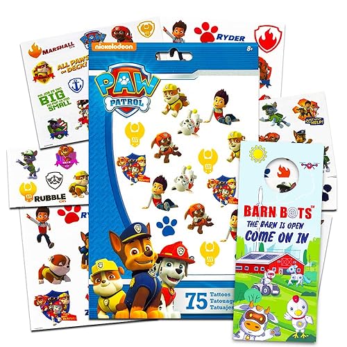 PAW Patrol Tattoos (75 Temporary Tattoos) in Oman | Whizz Temporary Tattoos