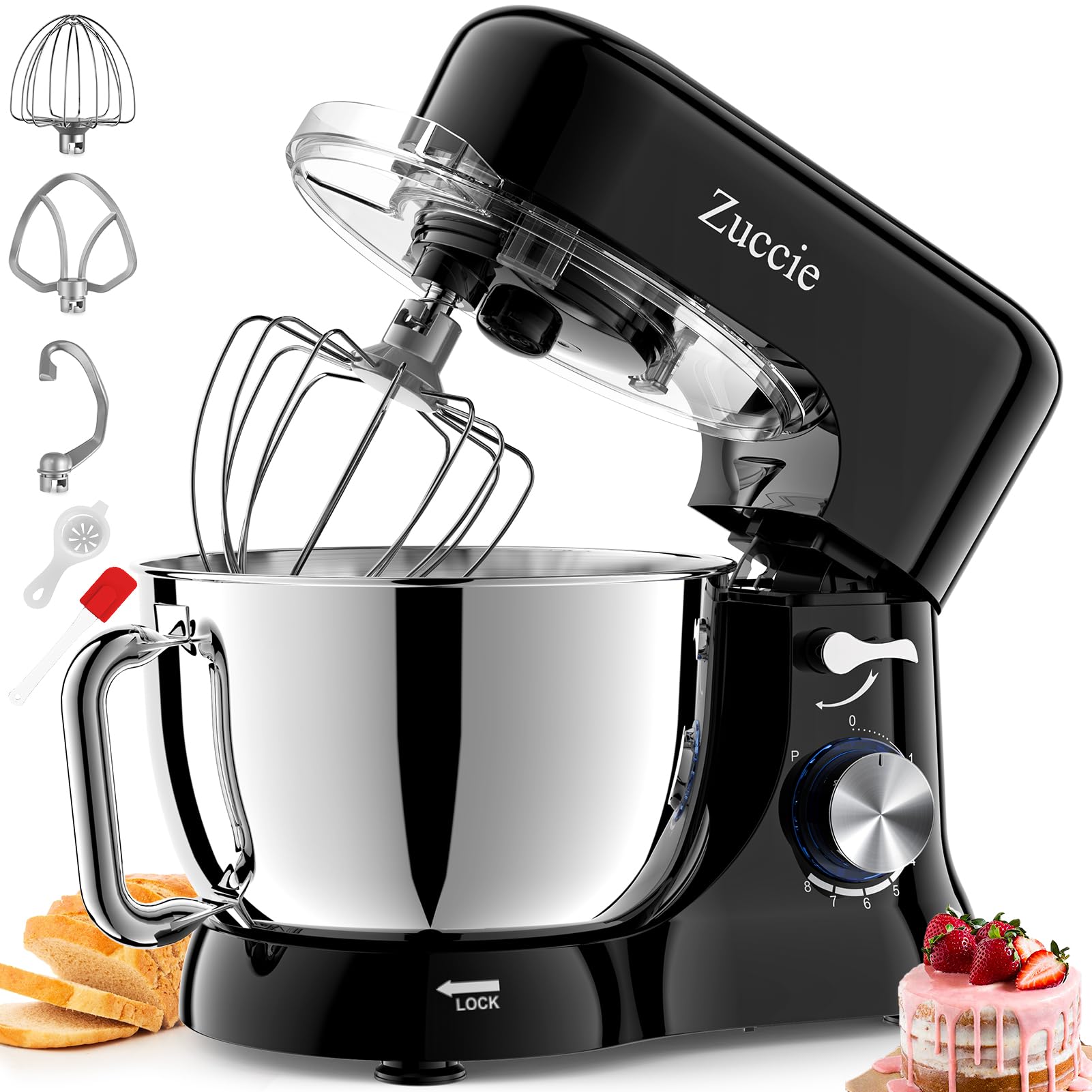 Mua Stand Mixer, Zuccie 4.8QT Kitchen Electric Stand Mixer, 380W Motor ...