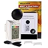 WBGT + HI Heat Index Checker Heat Stress Meter Wet Bulb Globe Temperature Humidity Wearable ...