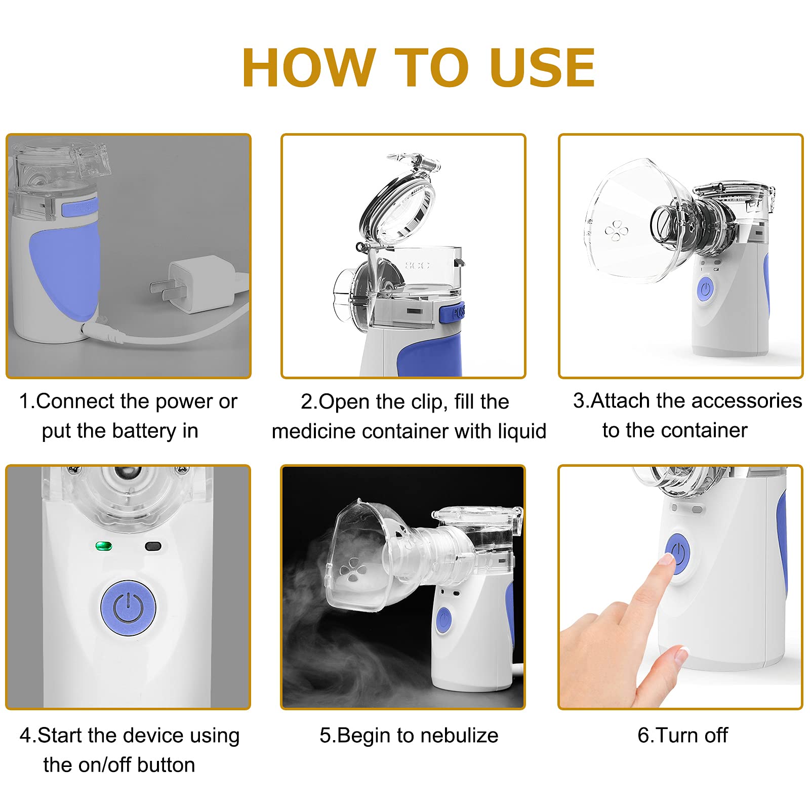 Mua Portable Nebulizer, Nebulizer Machine for Adults and Kids, Battery ...