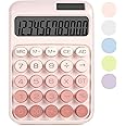Amazon.com : DANRONG Mechanical Switch Calculator with Big Buttons, Desktop, 12 Digits, Solar ...