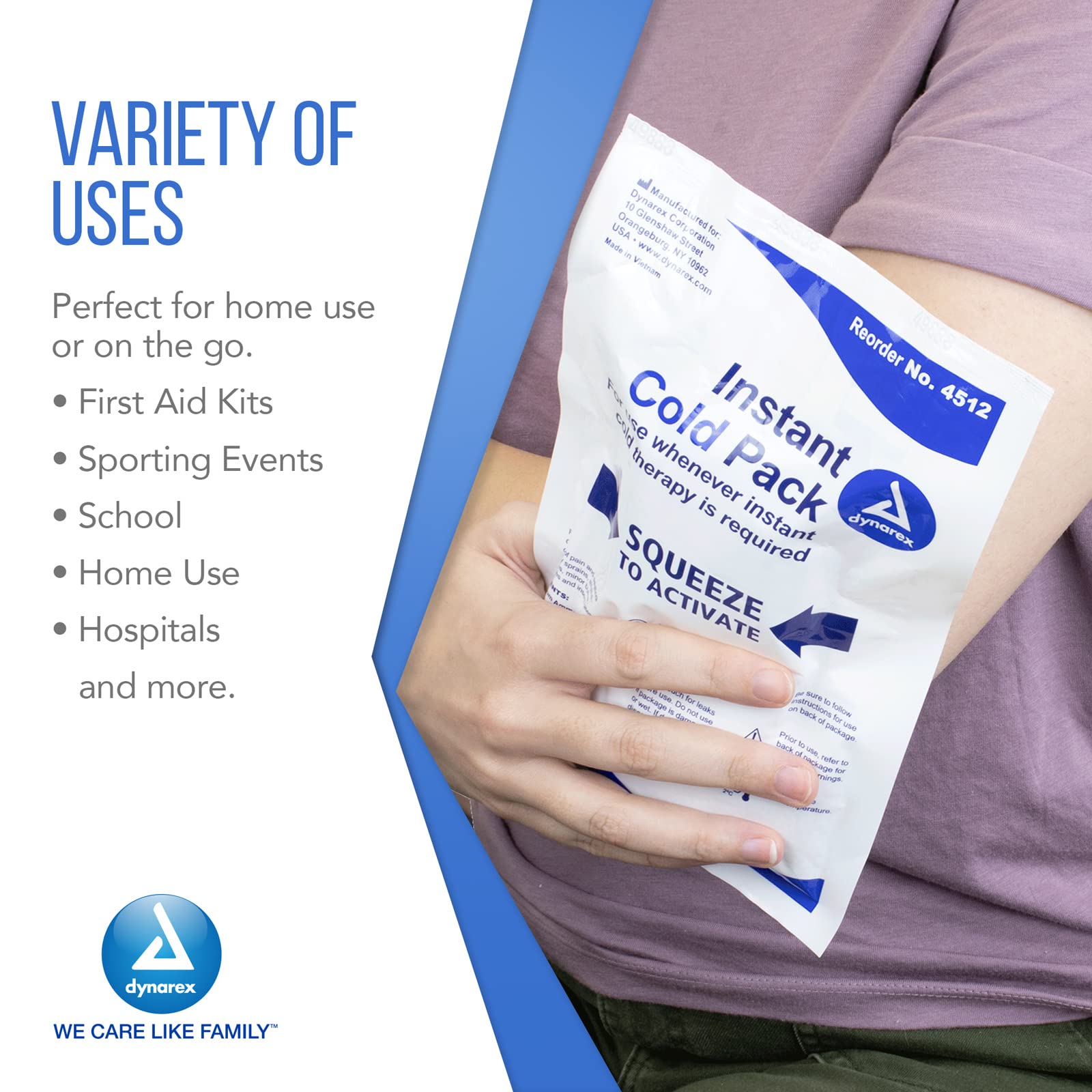 Mua Dynarex Disposable Ice Packs for Injuries - Instant Cold Packs for ...