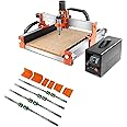 FoxAlien XE-PRO CNC Router Machine with 400W Spindle Motor + X&Y Axis Linear Rails Upgrade Kit ...