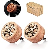 Amazon.com: Essential Oil Car Diffuser, 2 PCS Car Aromatherapy Wood ...