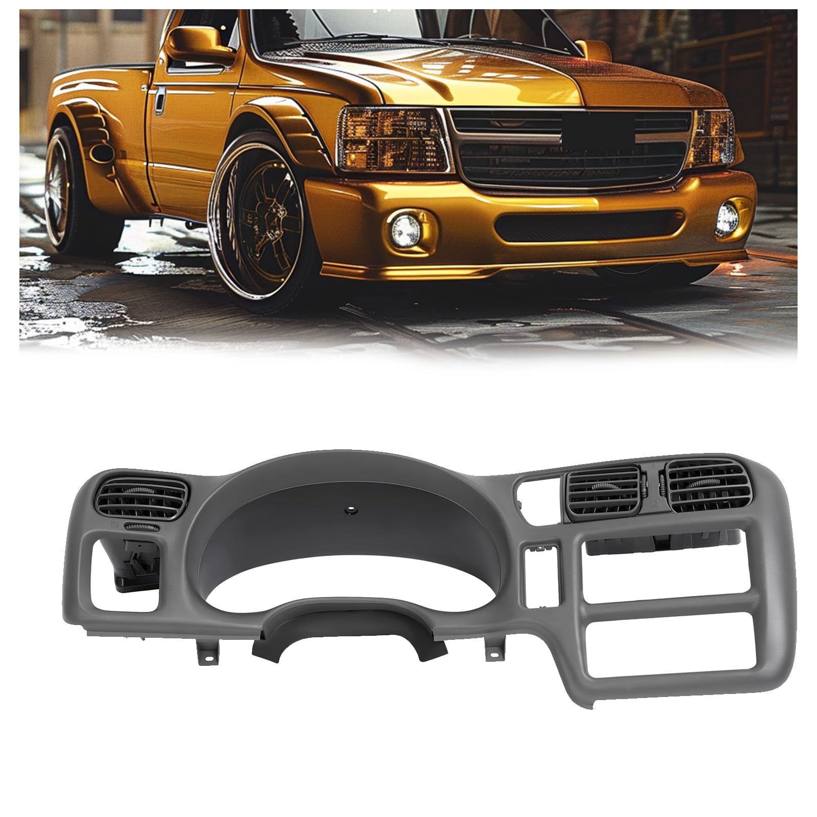 HECASA Dashboard Radio Panel Compatible with 1998-2002 Chevy Chevrolet ...