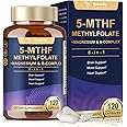 Amazon.com: L Methylfolate 15mg 5-MTHF with B-Complex & Dual Magnesium | Active 5-MTHF Form ...