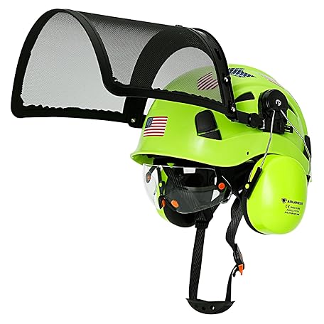 Mua Aolamegs Safe Chainsaw Helmet with Face Shield and Ear Muffs and ...