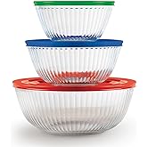 Amazon.com: Pyrex Glass Mixing Bowls with Lids (8-Piece Set): Home ...