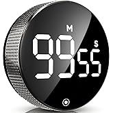 Amazon.com: Eshome Digital Kitchen Timers, Magnetic Visual Timer Large ...