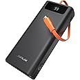 Amazon.com: JSAUX Power Bank 20000mAh 65W with USB C Charging Cable ...