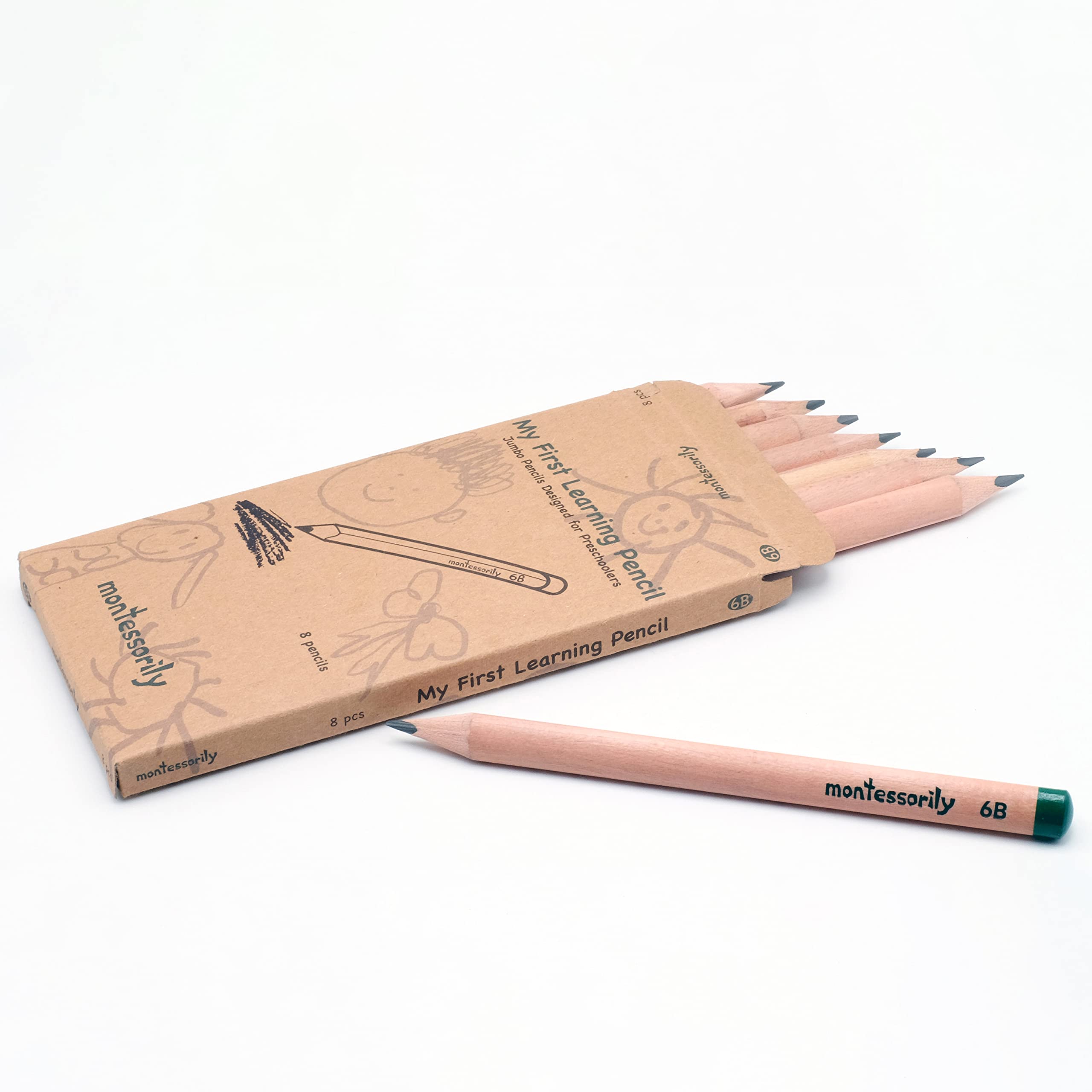 Mua Montessorily Jumbo Thick Triangular Pencils for Preschooler, Kids ...