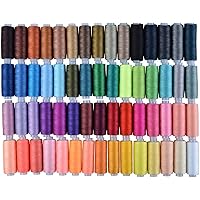 60 Assorted Color Polyester Sewing Thread Spools 250 Yards Each ...