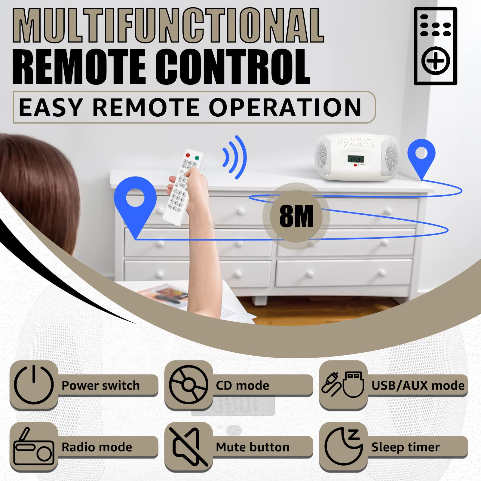 Mua Retekess TR621 CD and Cassette Player Combo, Tape Recording, Stereo ...