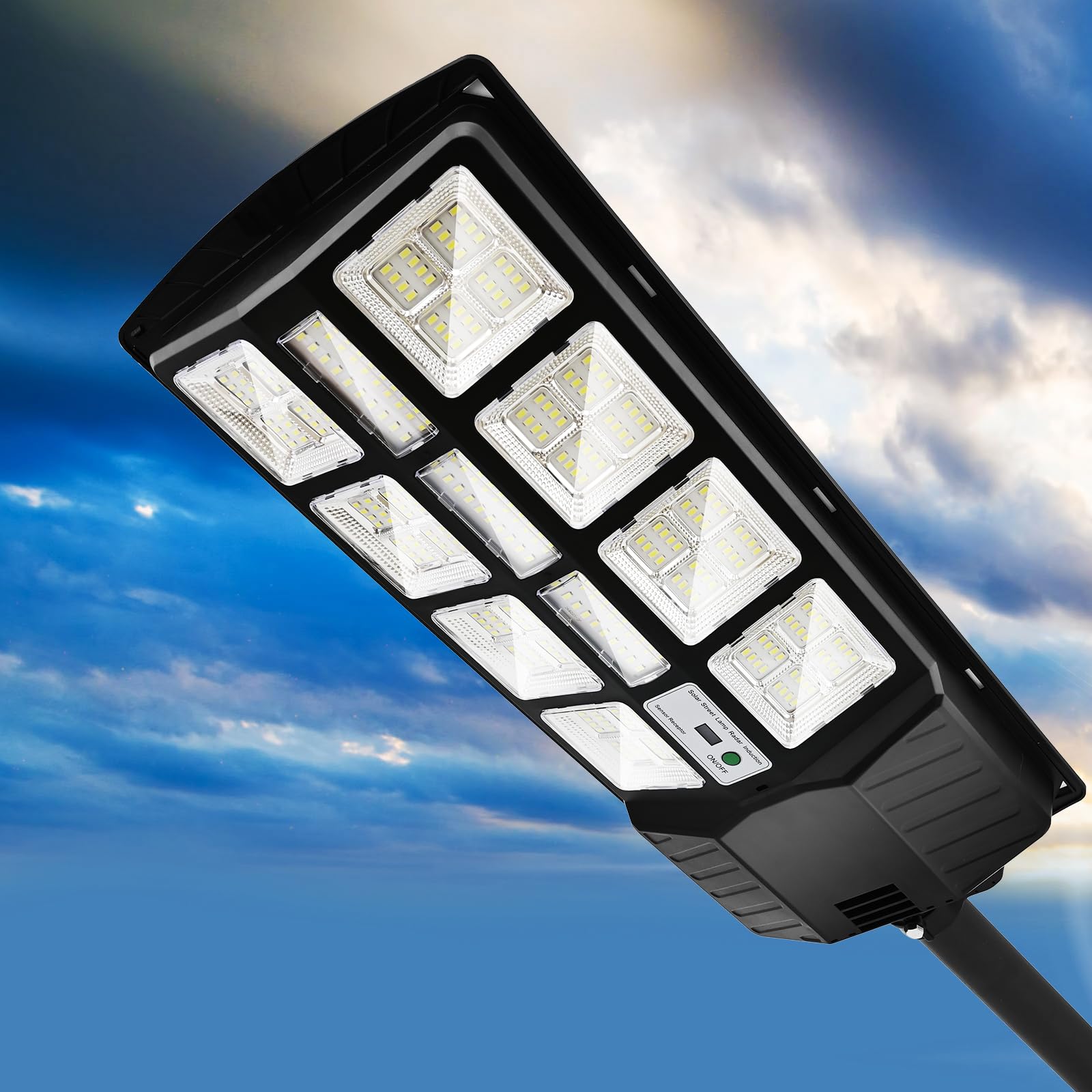 Mua Solar Street Light Outdoor 120,000LM, 240° Wide Angle Motion Sensor ...