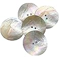 Amazon.com: Natural Nacar Pearl Shell Buttons - Nacre - Concha - AKOYA ...