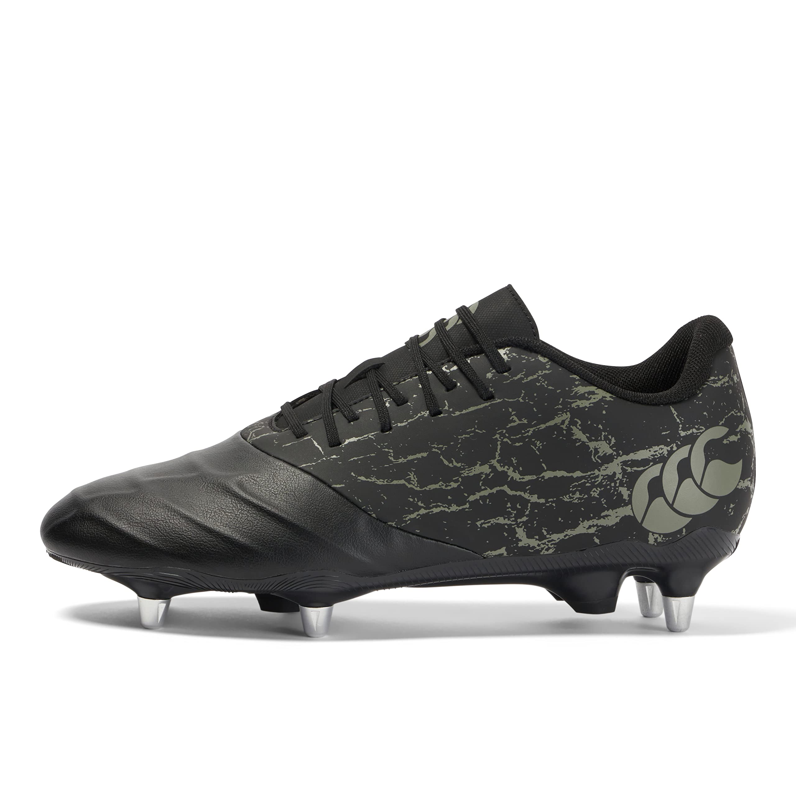 Botas de rugby unisex de Canterbury, gris negro de gravedad, 10 hombres ...