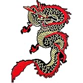 Amazon.com: Blue Dragon Patches Dragon Embroidered Applique Iron On ...