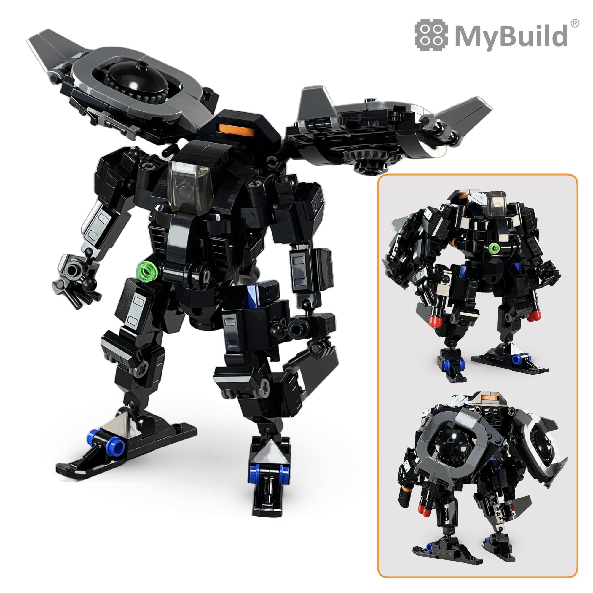 Mua MyBuild Mecha Frame Raider M 6017 - Flying Mech with Wings Military ...