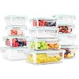 Amazon.com: HOMBERKING 12 Sets Glass Food Storage Containers with Lids ...
