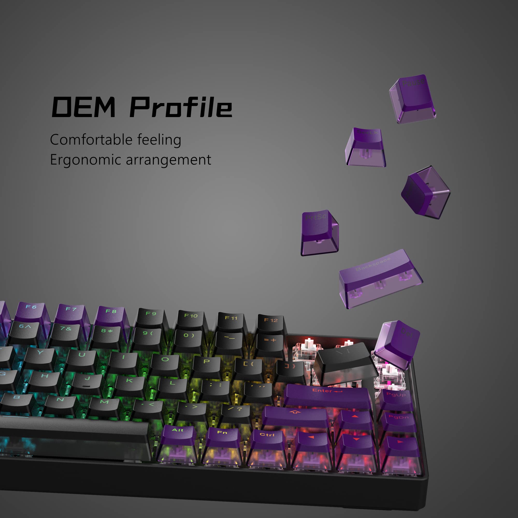 Mua Womier Pudding Keycaps - PBT Keycaps, Shine Through Keycaps, 165 ...