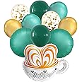 Amazon.com: 11Pcs Latte Coffee Cup Balloons Hot Chocolate Balloons Sets ...