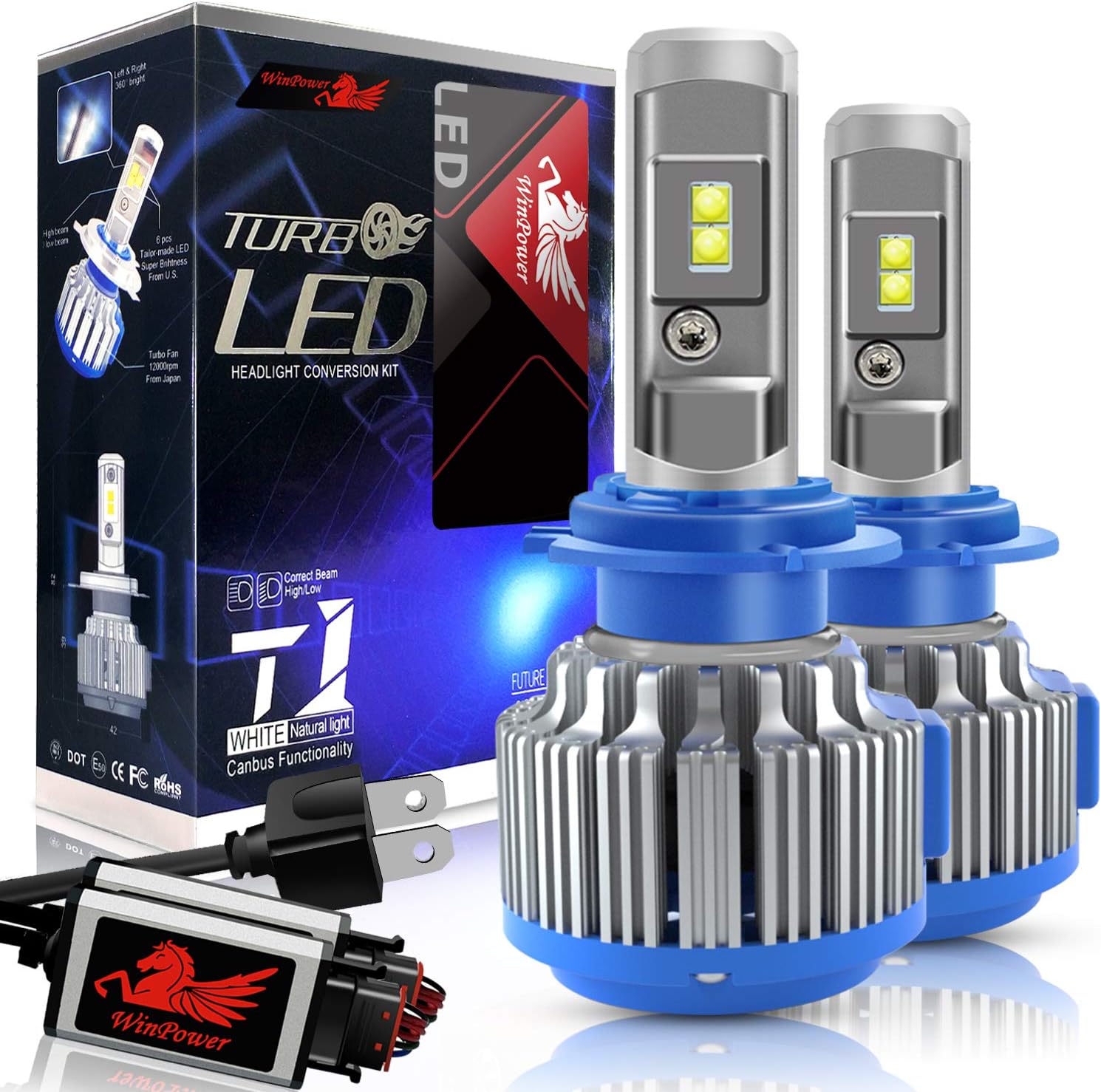 WinPower - H7 - CREE LED Headlight Bulbs Conversion Kits with Canbus ...