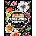 Bible Crossword Puzzles: Large Print Inspiring Christian Puzzle Book ...
