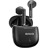 AIWA, Fone de ouvido EB-03-B, Bluetooth, c/cancelamento de ruído, 25 horas de bateria, IPX5, sem ...