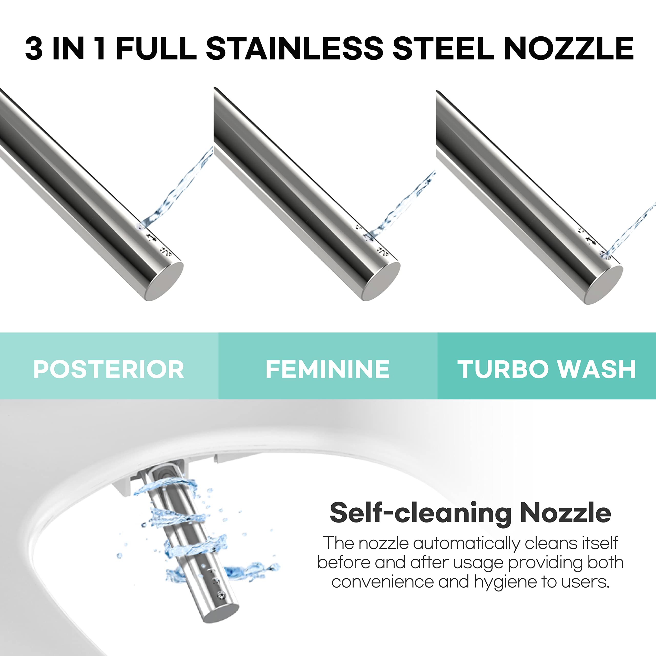 Mua VOVO VB-4000SE Electric Smart Bidet Toilet Seat with Dryer, Heated ...