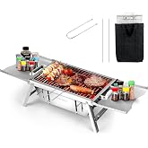CARBONeat Nuevo C25+ Asador de carbón portátil con parrilla de acero ...