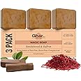 Amazon.com : GHAR SOAPS Sandalwood & Saffron Magic Soaps For Bath ...