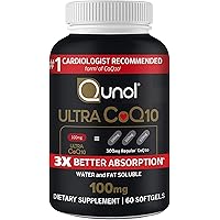 Amazon.com: CoQ10 100mg Softgels - Qunol Ultra 3x Better Absorption Coenzyme Q10 Supplements ...