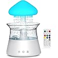 Diffuserlove Rain Cloud Humidifier Diffuser Water Drip Humidifier with Remote Waterfall Lamp ...