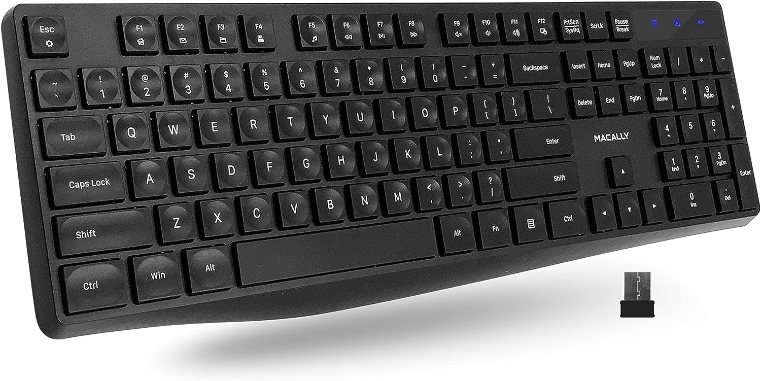 Mua Wireless Keyboard - 2.4G Ergonomic Full-Size Computer Keyboard ...
