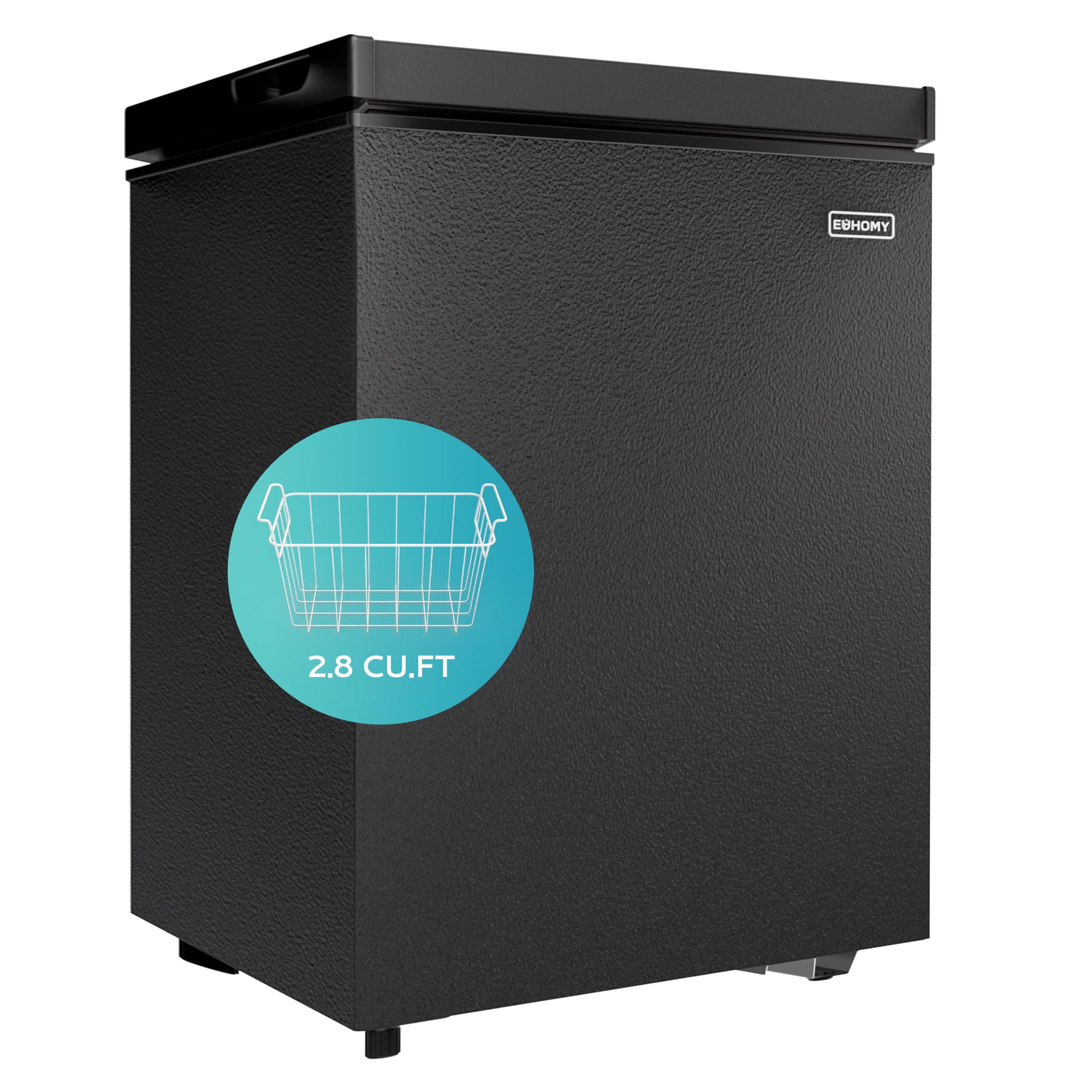 EUHOMY 2.8 Cu.Ft Chest Freezer with Removable Basket, Small Deep ...