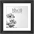 Amazon.com - Americanflat 10x10 Picture Frame in Black - Use as 8x8 Picture Frame with Mat or ...