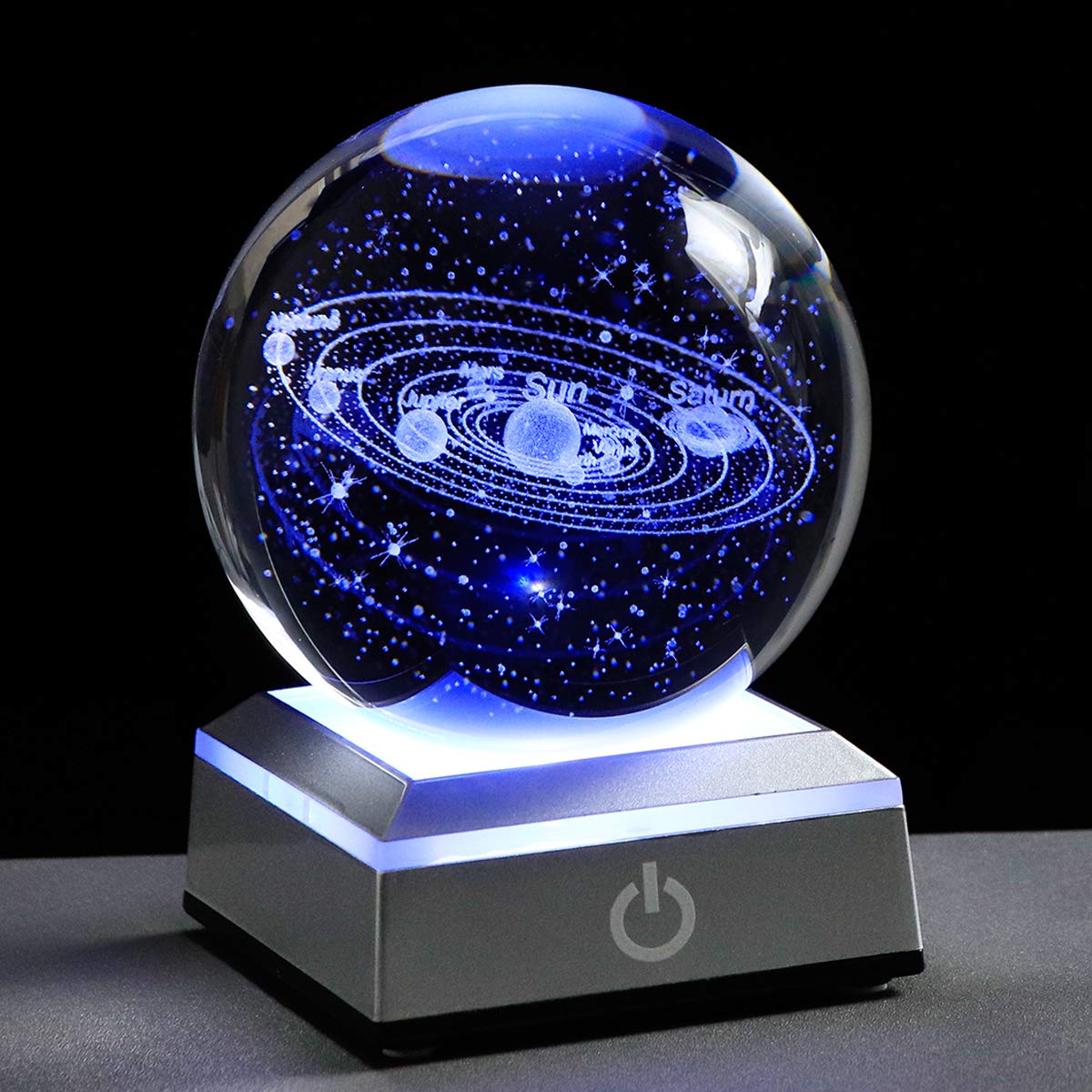 3d Solar System Model Crystal Ball 80mm 3.15inch - Outer Space ...