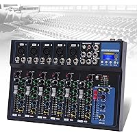Amazon.com: Bluetooth Portable Audio Mixer w/USB DJ Sound Mixing ...