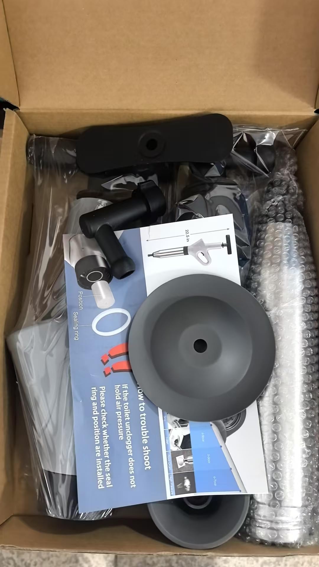 MaxxGeek Toilet Plunge Blaster, High Pressure Toilet Plunger, High ...