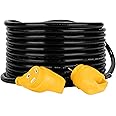 Amazon.com: Camco Power Grip 50-Ft 30 Amp RV Extension Cord - Rated for 125V /3,750W - Features ...