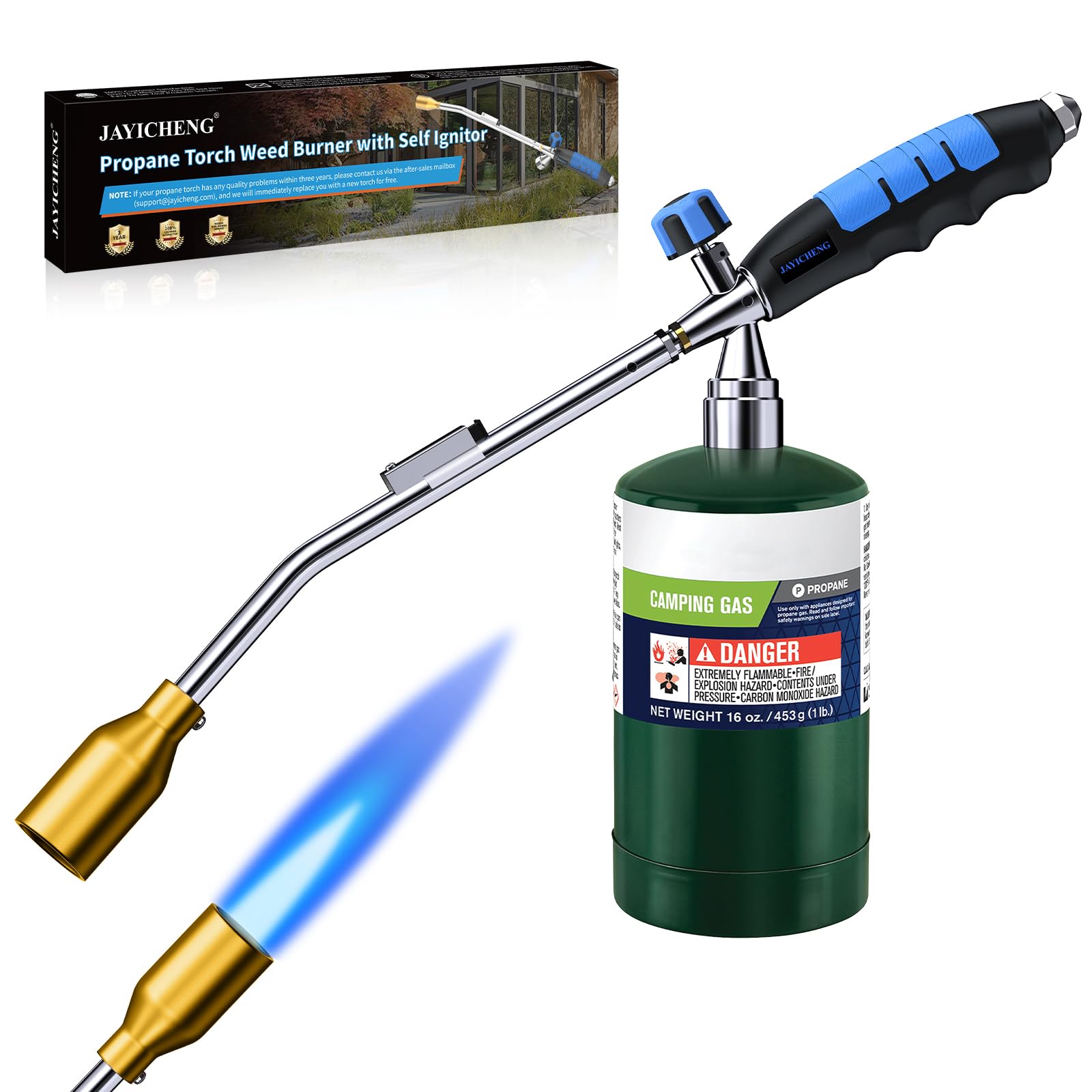Grill Torch Charcoal Starter,Propane BBQ Torch,50,000BTU Charcoal Torch ...