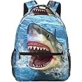 Amazon.com | HKHEHOP Cool Shark Mouth Backpack For School Laptop Bags ...