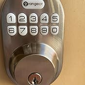 OrangeIOT Keyless Entry Deadbolt Lock, Electronic Keypad Door Lock ...