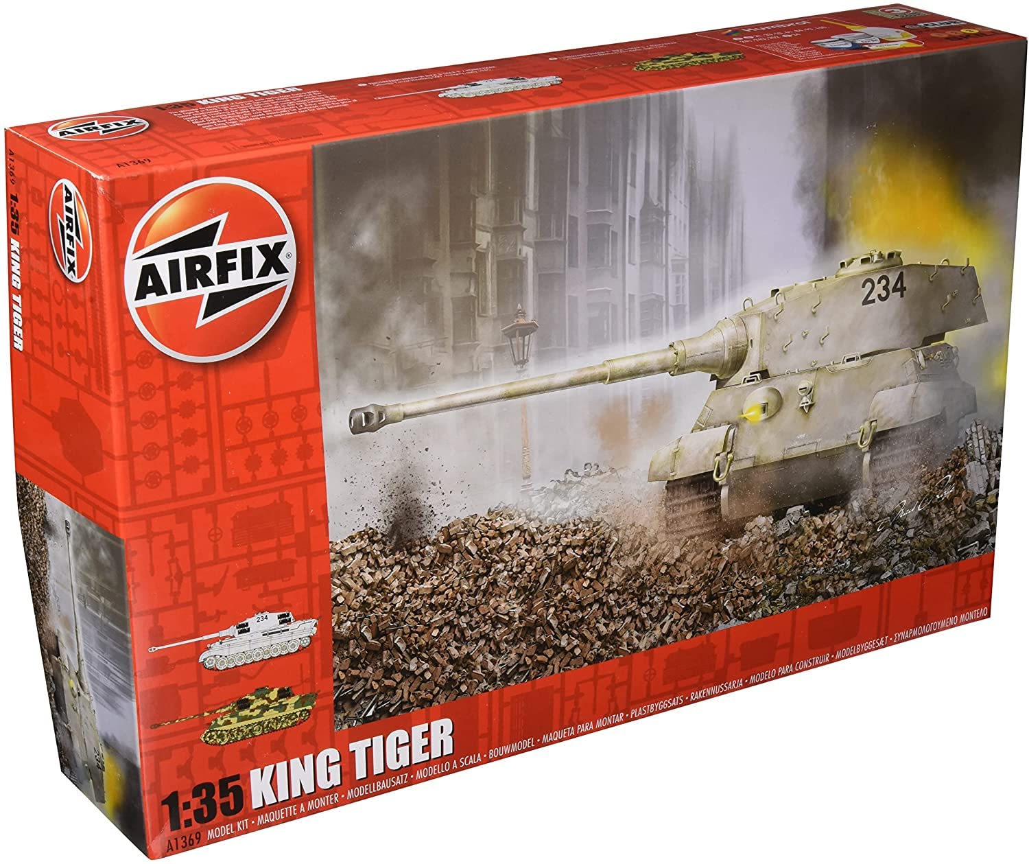 Mua Airfix King Tiger 1:35 WWII Military Tank Armor Plastic Model Kit ...