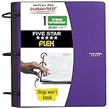Amazon.com : Five Star Flex Hybrid NoteBinder, 1 Inch Binder with Tabs ...