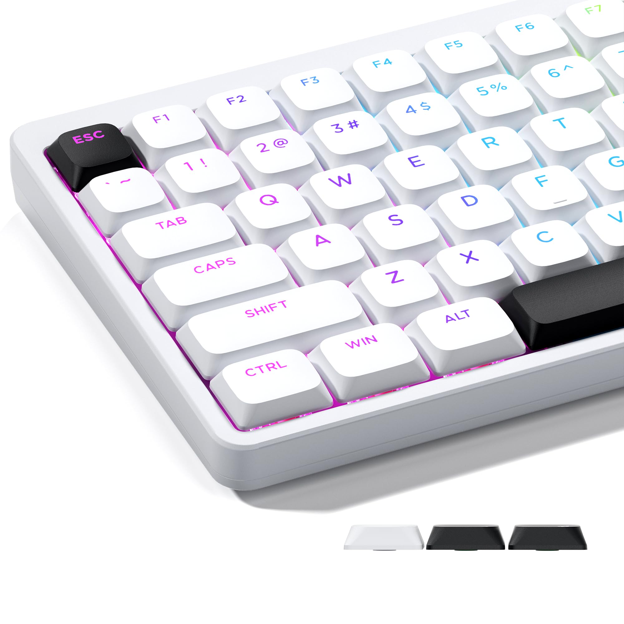 Mua XVX Low Profile White Keycaps, Shine Through Keycap Set, Double ...