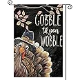 Amazon.com : AVOIN colorlife Thanksgiving Turkey Garden Flag 12x18 Inch ...